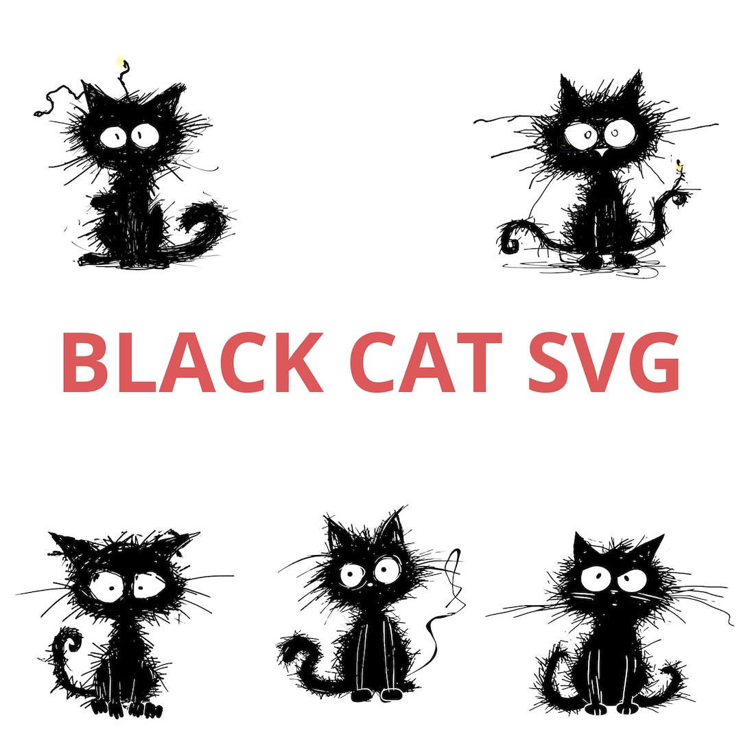 Black Cat Svg,s Vg T-shrirt ,T Shirt Designs SVG, Svg Files for Cricut ...