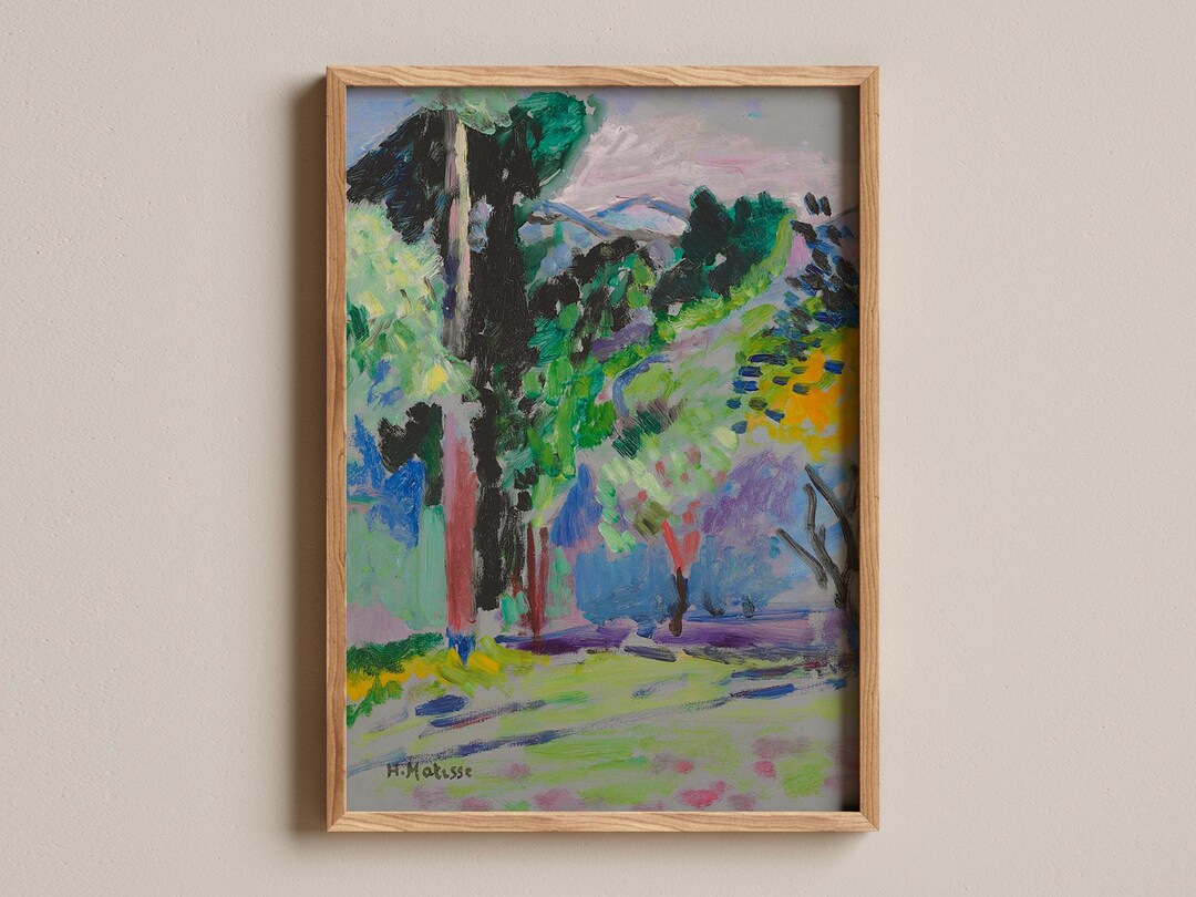 Henri Matisse Landscape Print, Paysage à Collioure, Colorful Fauvist ...