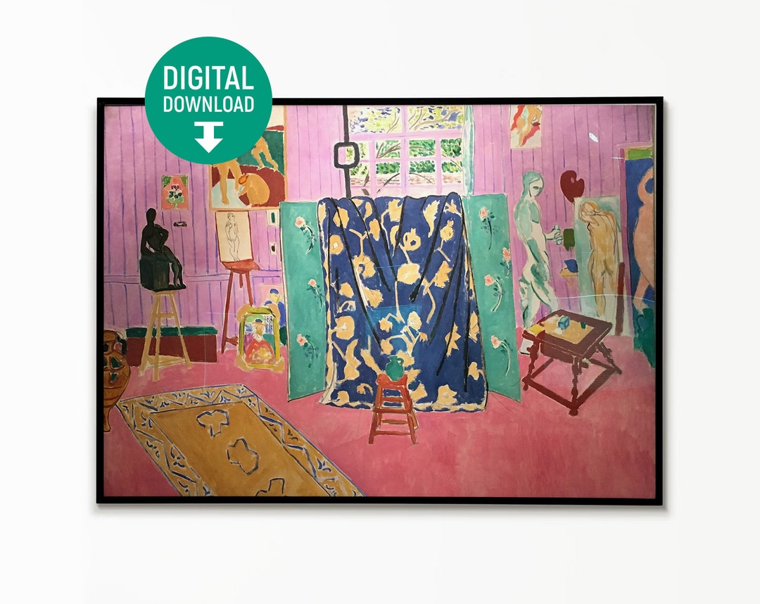 Henri Matisse Pink Studio Poster, Poster Print, Art Prints, Modern Art ...