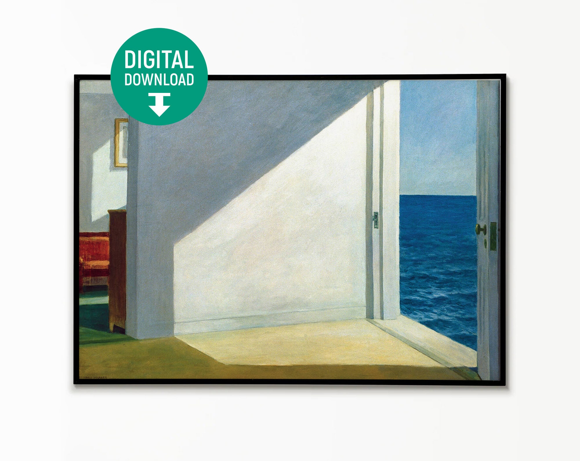 Edward Hopper Rooms by the Sea Poster, Realist Art, American Painter ...