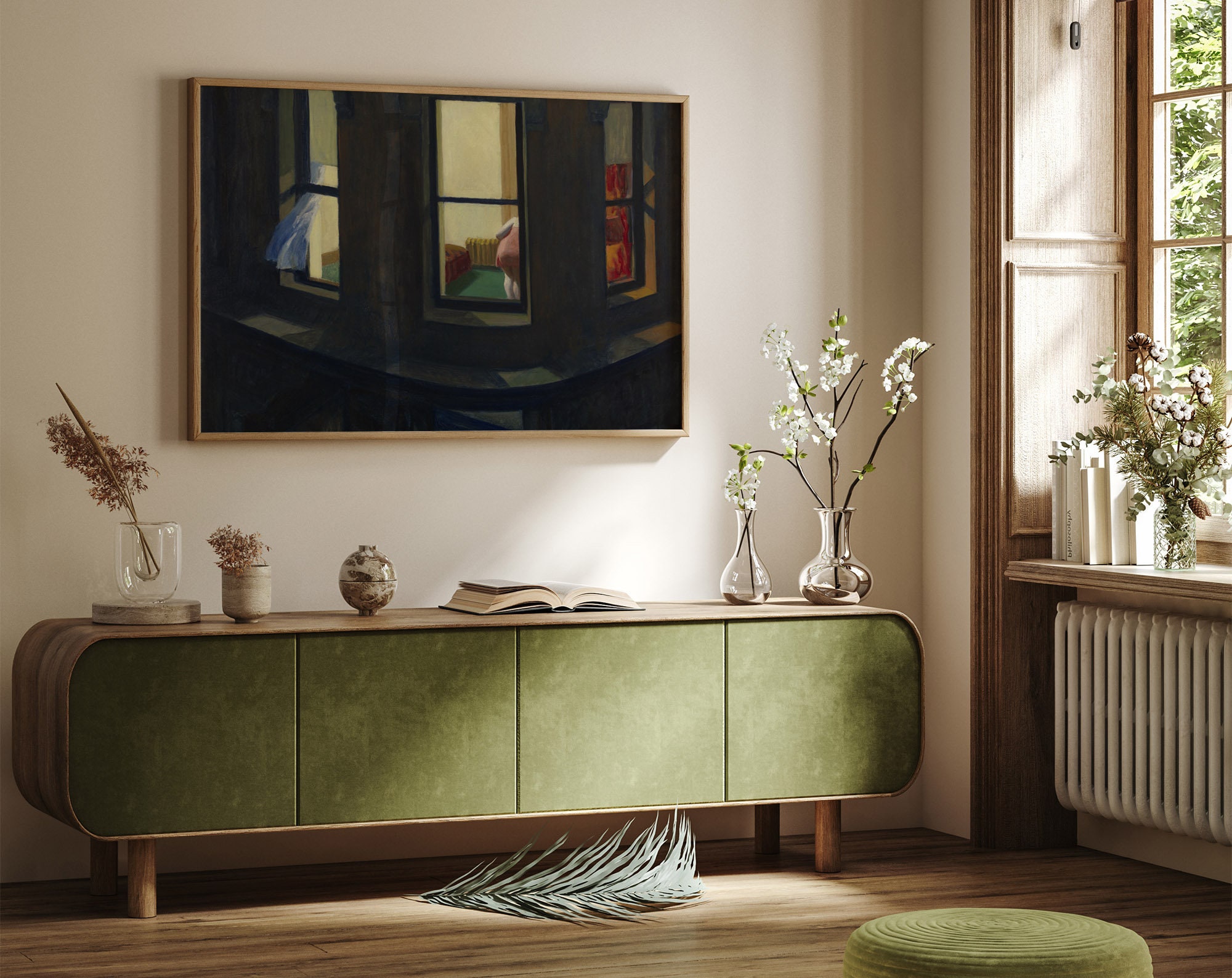 Edward Hopper Night Windows Poster, Realist Art, American Painter ...