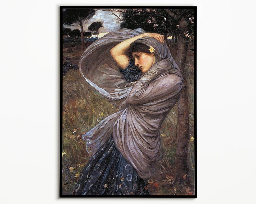 Boreas Painting Poster, John William Waterhouse Art Print, Poster Print ...
