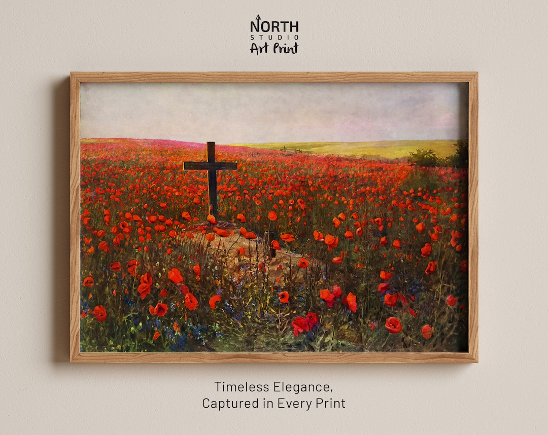 Flanders Fields, Poppy Field, War Memorial Art, Remembrance Art ...