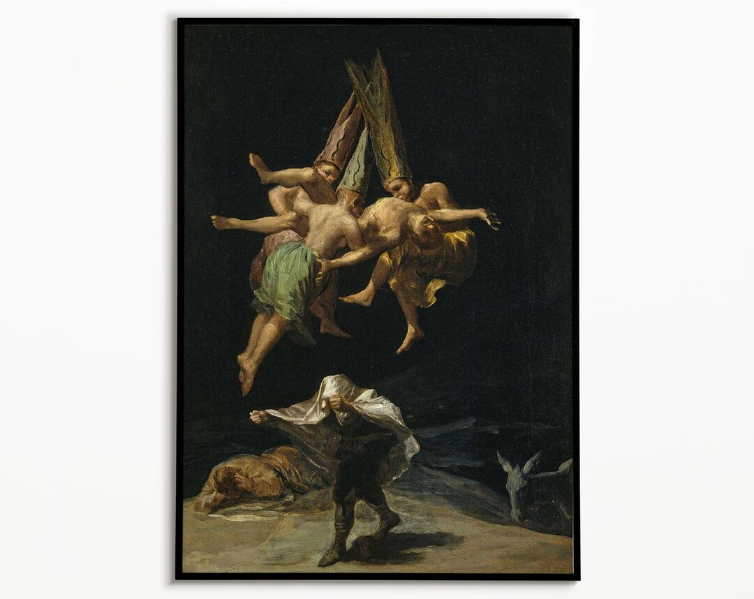 Francisco Goya Witches Flight Poster, Wall Art, Poster Print, Wall ...