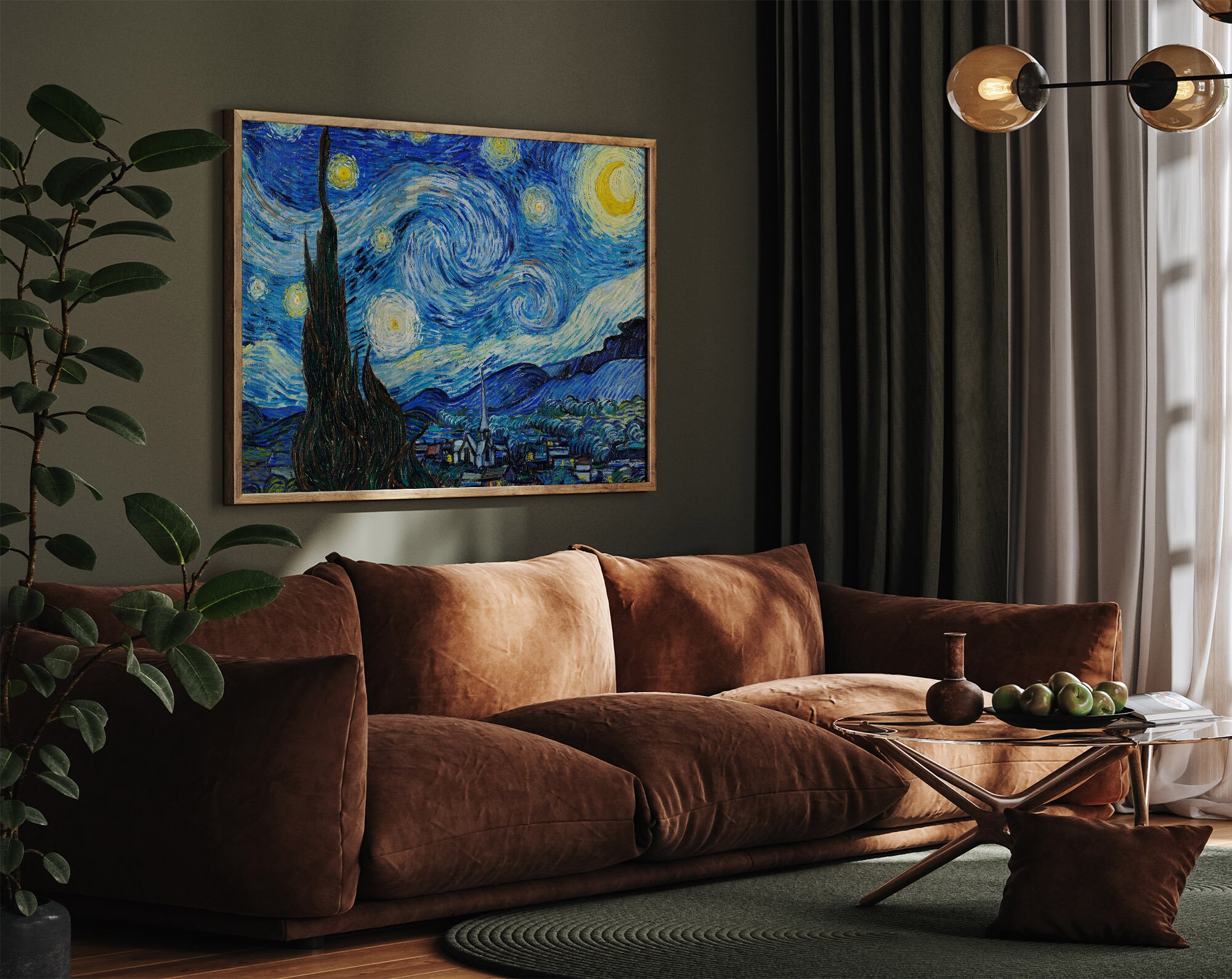 Vincent Van Gogh Starry Night Over Rhone Poster, Wall Art Decor, Wall ...