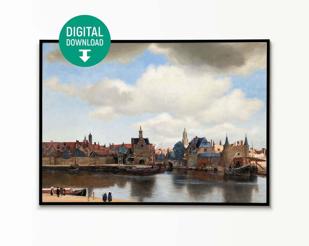 Johannes Vermeer View of Delft Poster, Wall Art, Poster Print, Wall ...