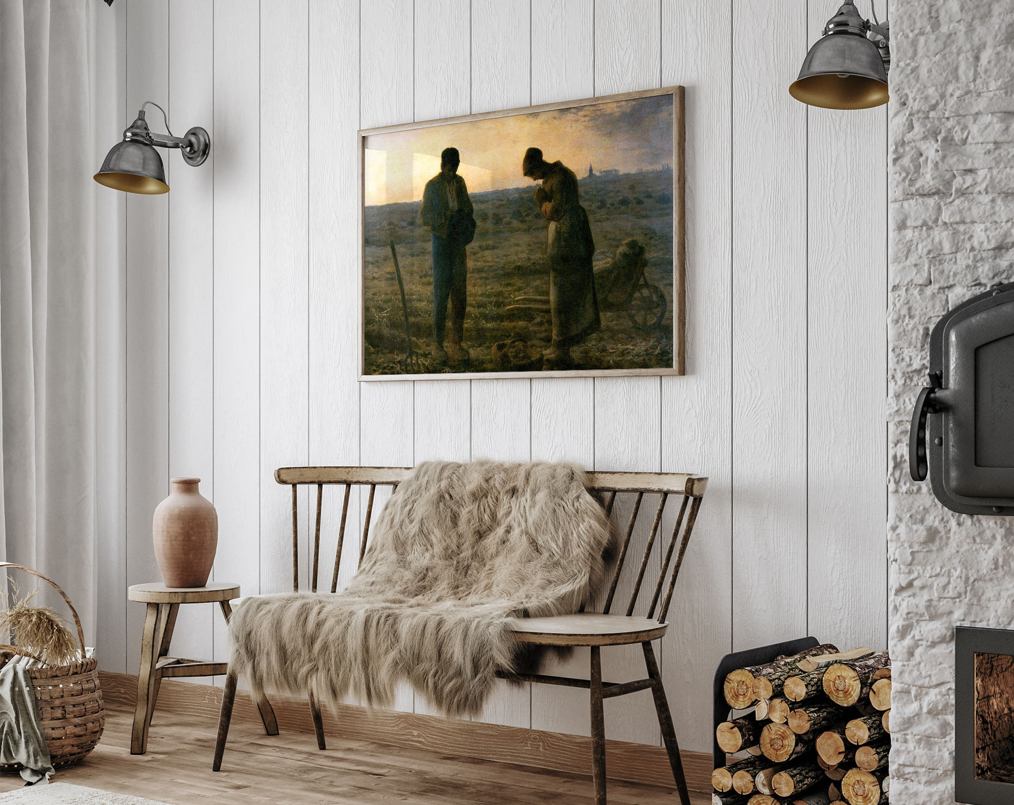 Jean Millet the Angelus Poster, Wall Art, Poster Print, Wall Decor, Art ...