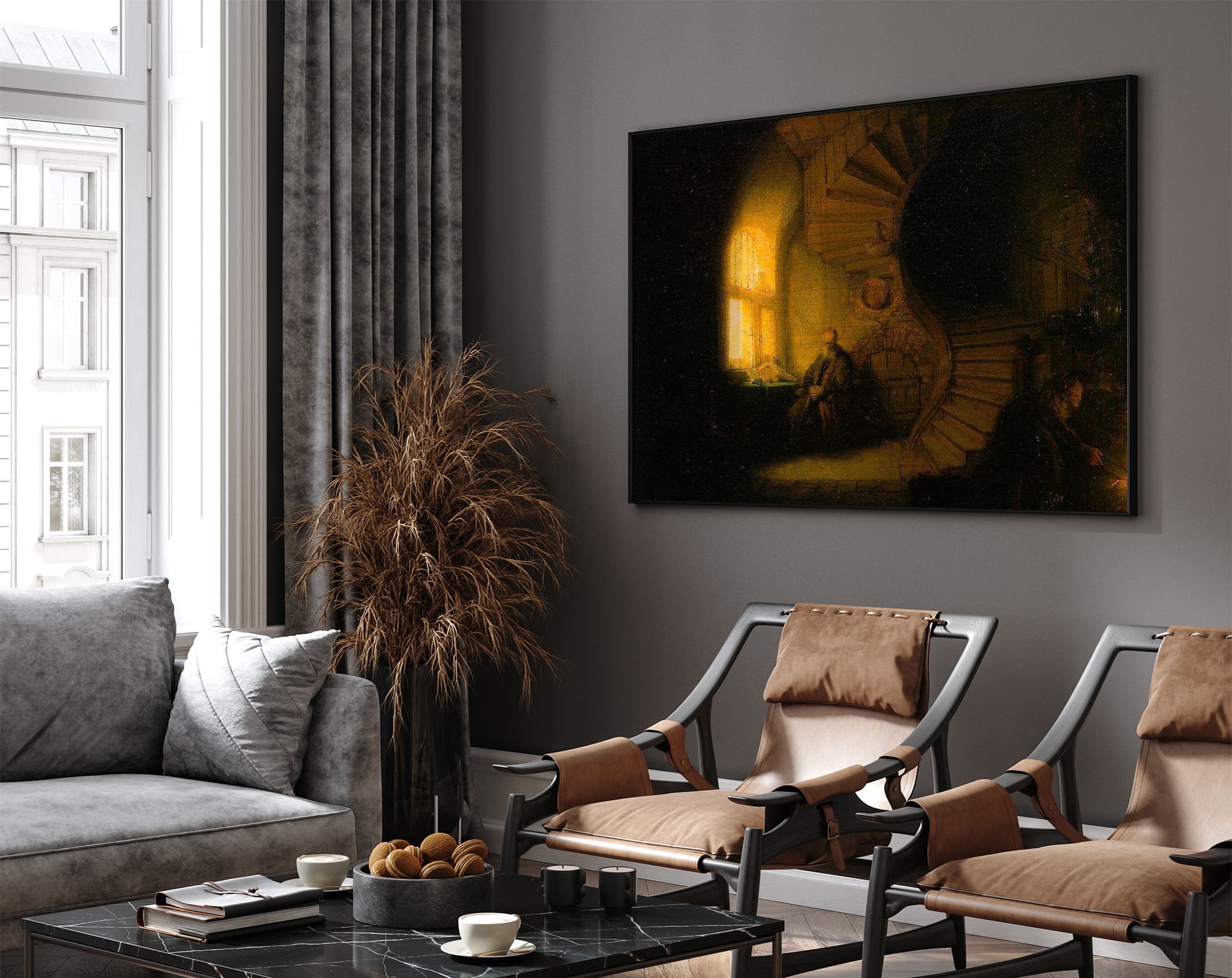 Rembrandt Philosopher in Meditation Poster, Wall Art, Poster, Art ...