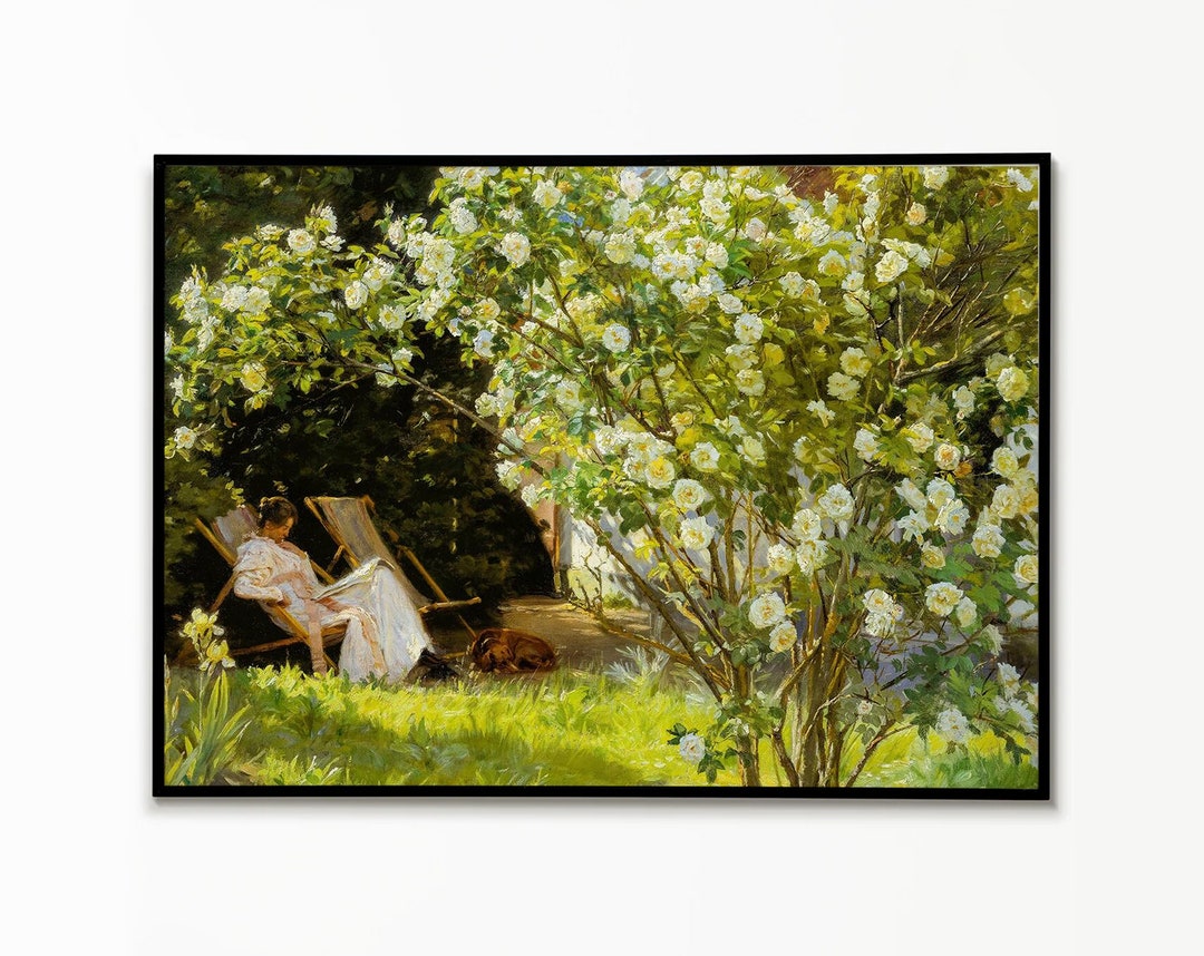 French Garden Poster, Art Prints, Landscape, Garden Poster, Wall Art ...