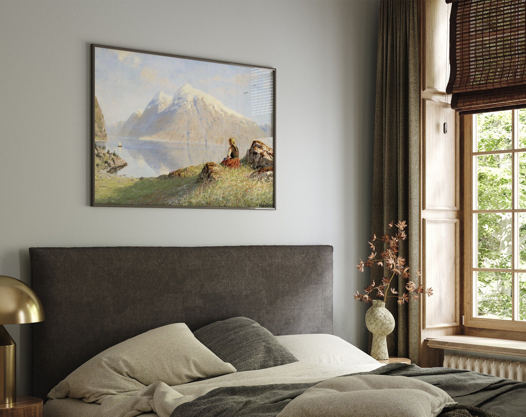 Summer in the Fjords by Hans Dahl Poster, Poster, Wall Art, Poster ...