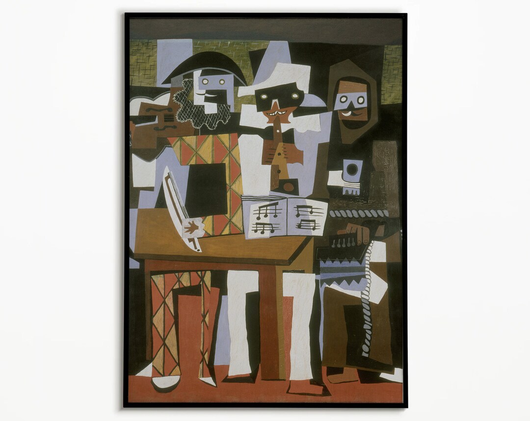 Pablo Picasso Three Musicians Poster, Wall Art, Poster Print, Art ...