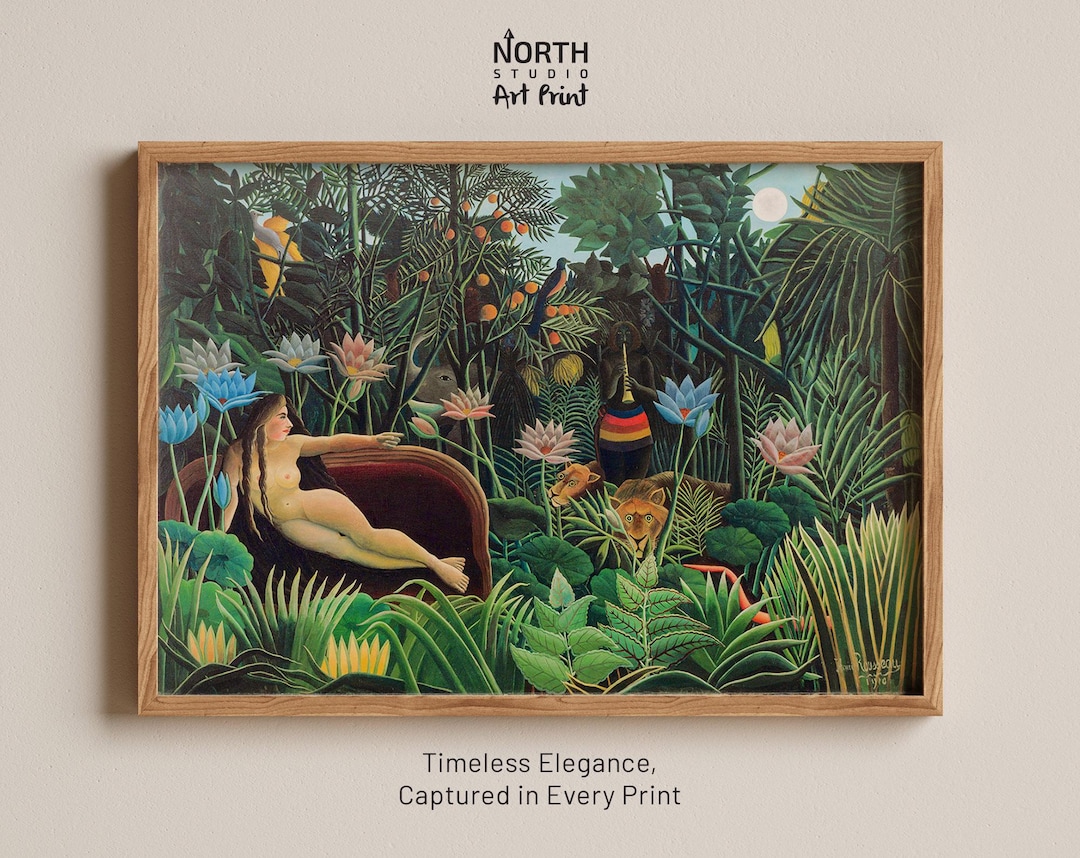 Henri Rousseau the Dream Poster, Henri Rousseau Reproduction Print ...