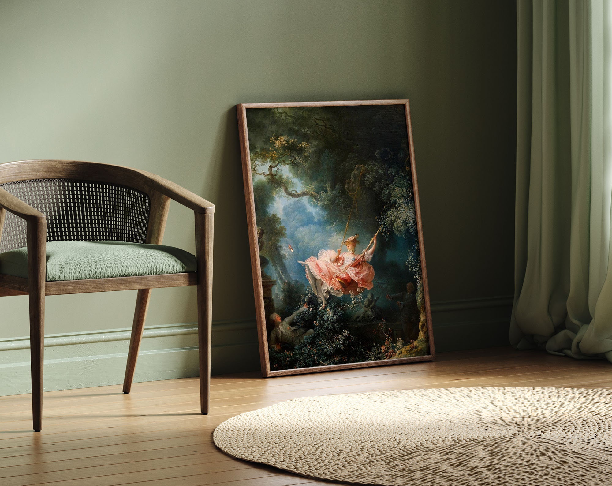 The Swing by Jean Fragonard, Rococo Portrait Painting, Vintage Art ...