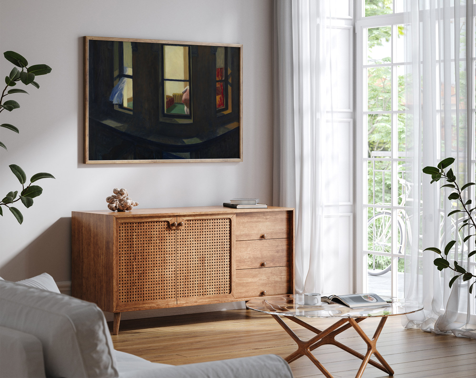 Edward Hopper Night Windows Poster, Realist Art, American Painter ...