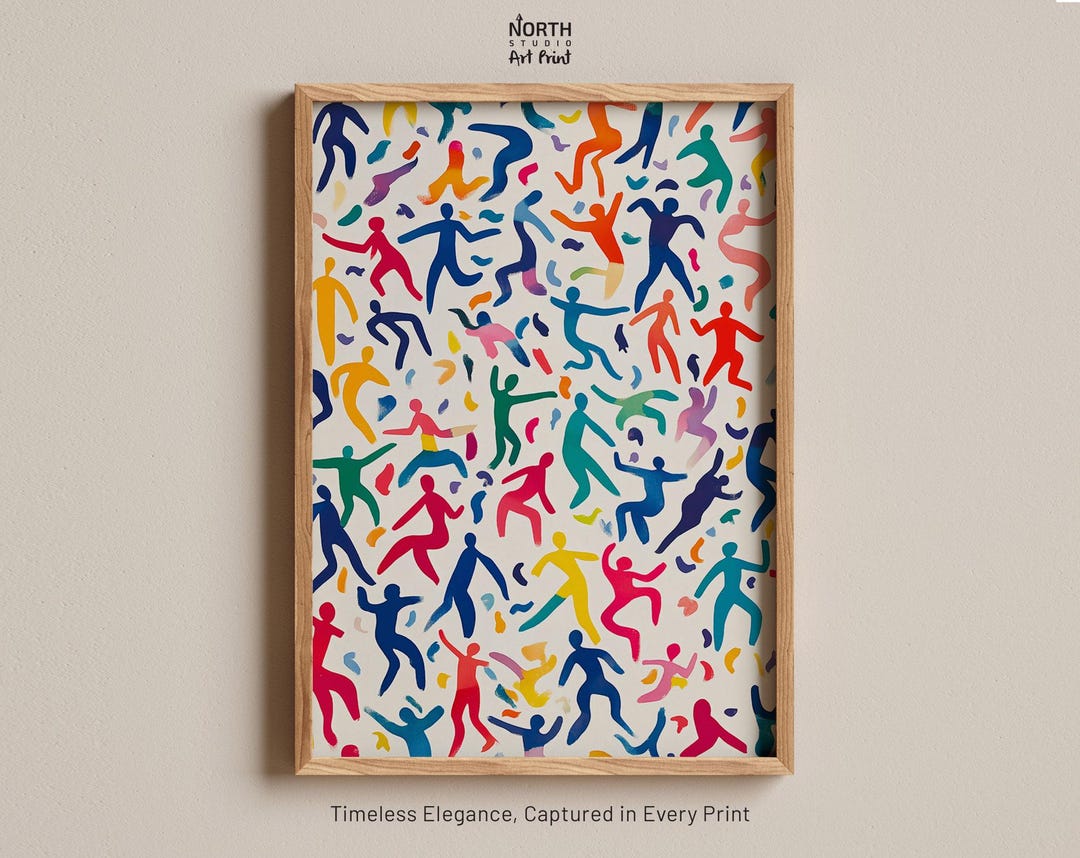 Henri Matisse Abstract Dance Print, Colorful Wall Art Print, Dance ...
