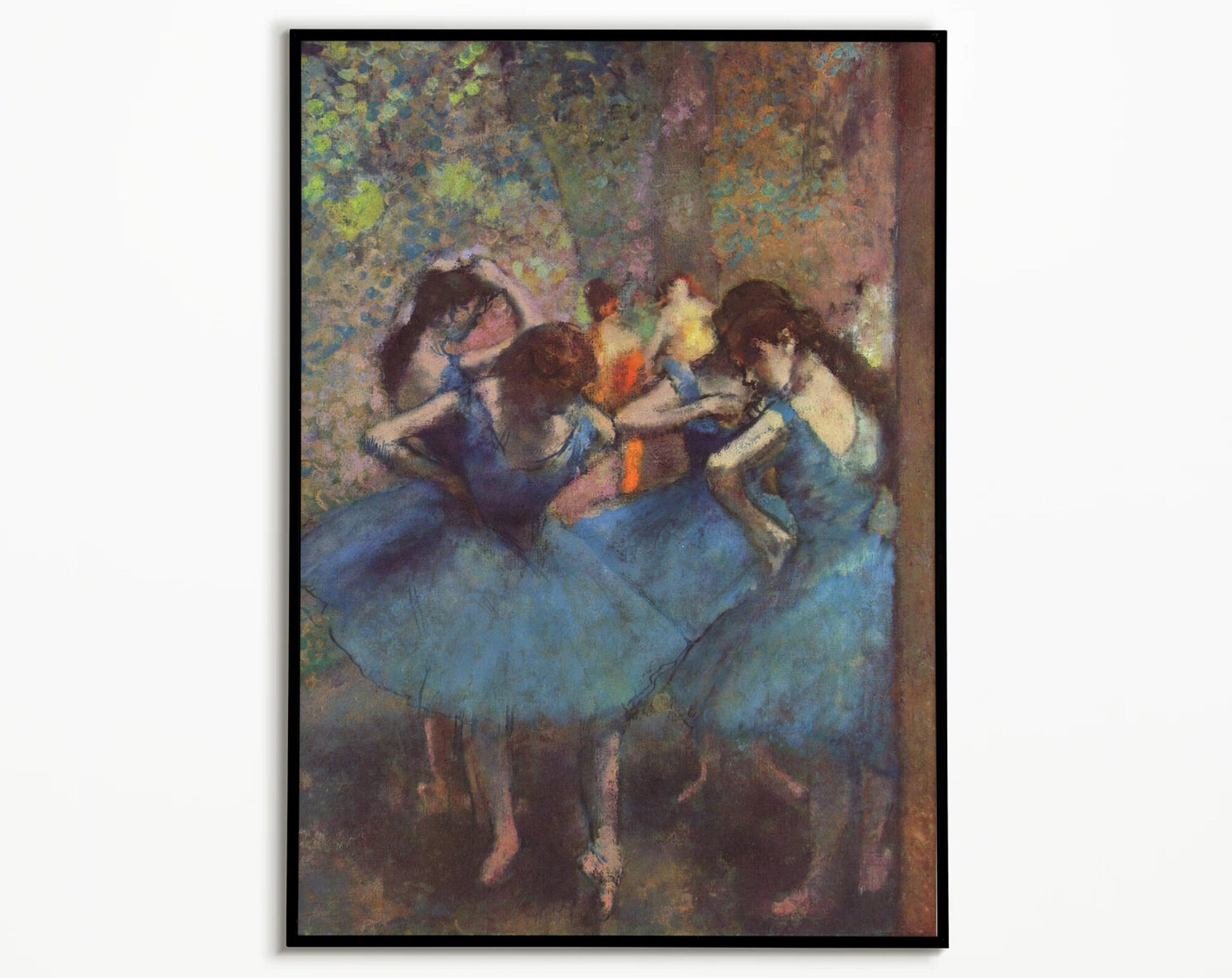 Edgar Degas Blue Dancers Impressionist Ballerina Poster, Inspired ...