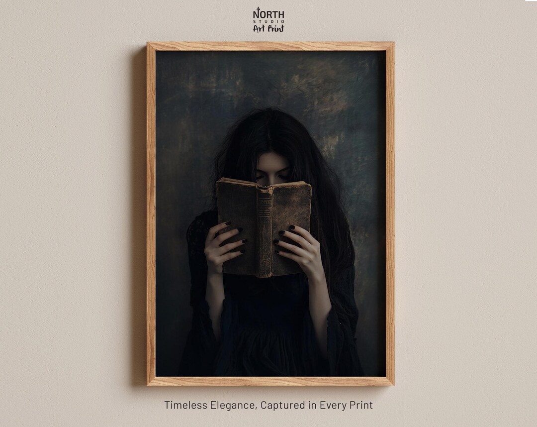 Moody Dark Academia Art, Gothic Wall Decor, Vintage Library Print ...