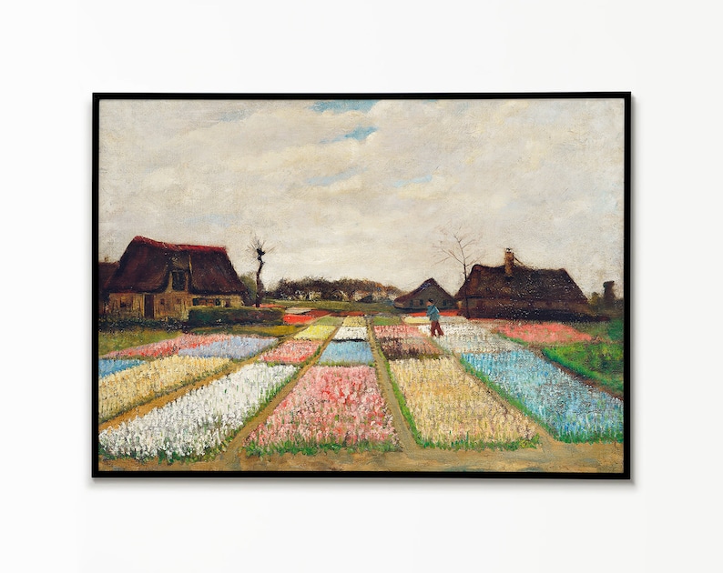Vincent Van Gogh Bulb Fields in Holland Poster, Wall Art Decor, Art ...