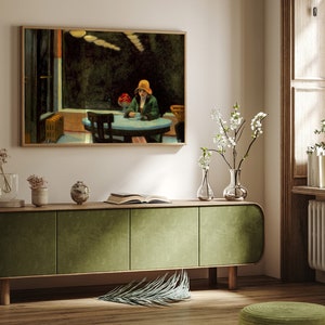 Edward Hopper Automat Poster, Realist Art, American Painter, Automat ...