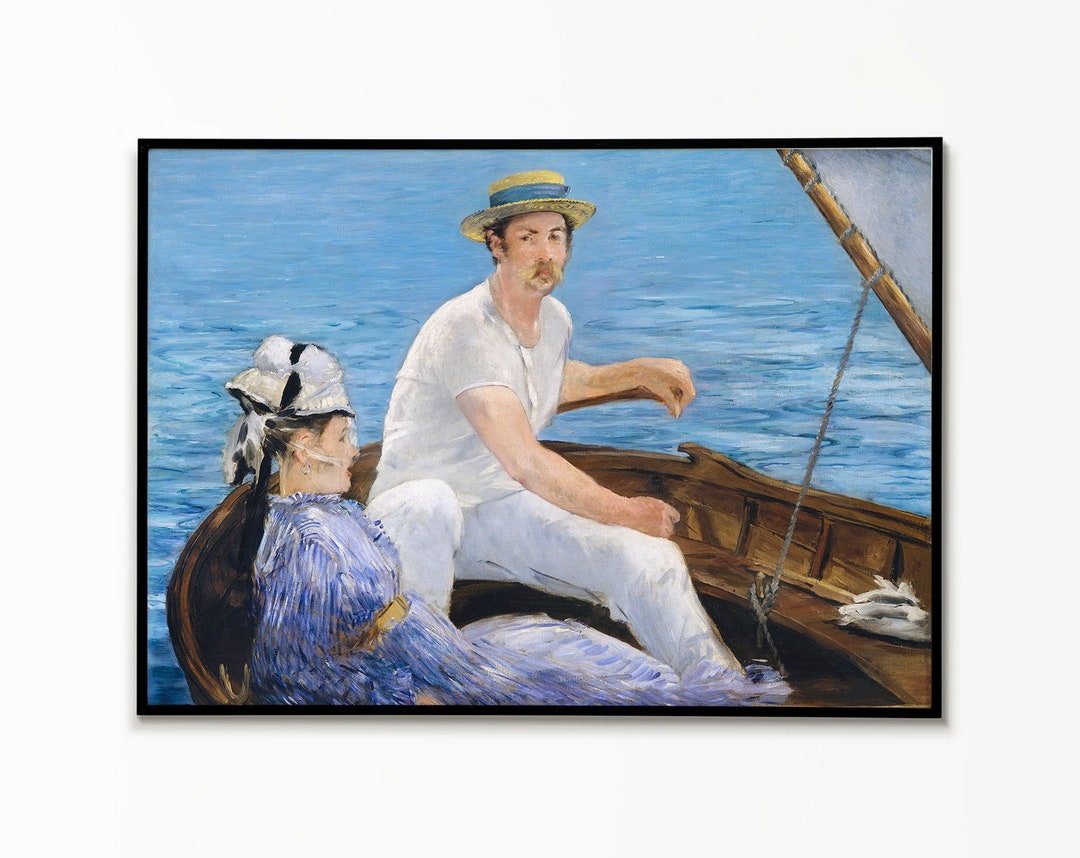 Edouard Manet Boating Poster, Boating Wall Decor, Wall Art, Poster Art ...