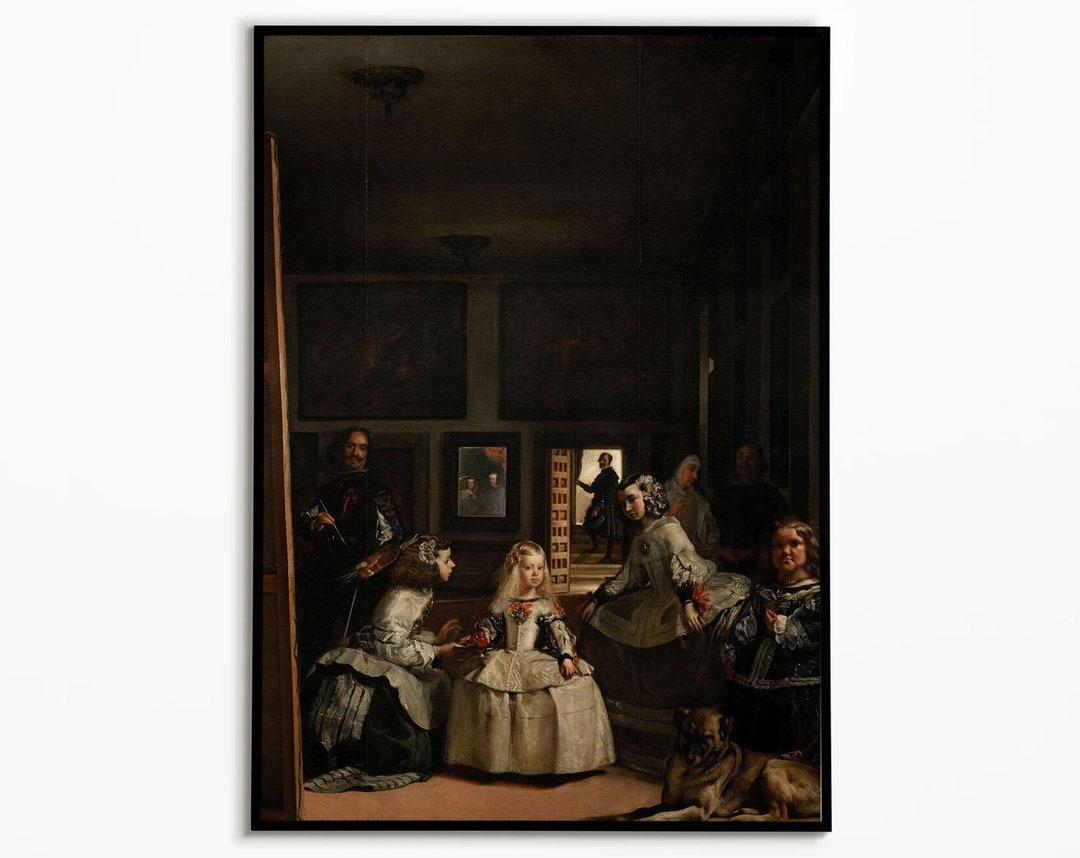 Las Meninas (the Ladies-in-waiting) by Diego Velazquez Poster, Wall Art ...