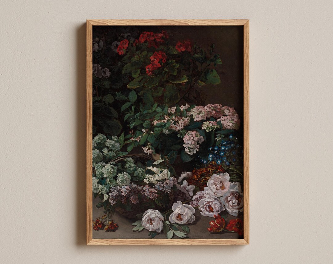 Claude Monet Spring Flowers Print, Impressionist Floral Wall Art ...