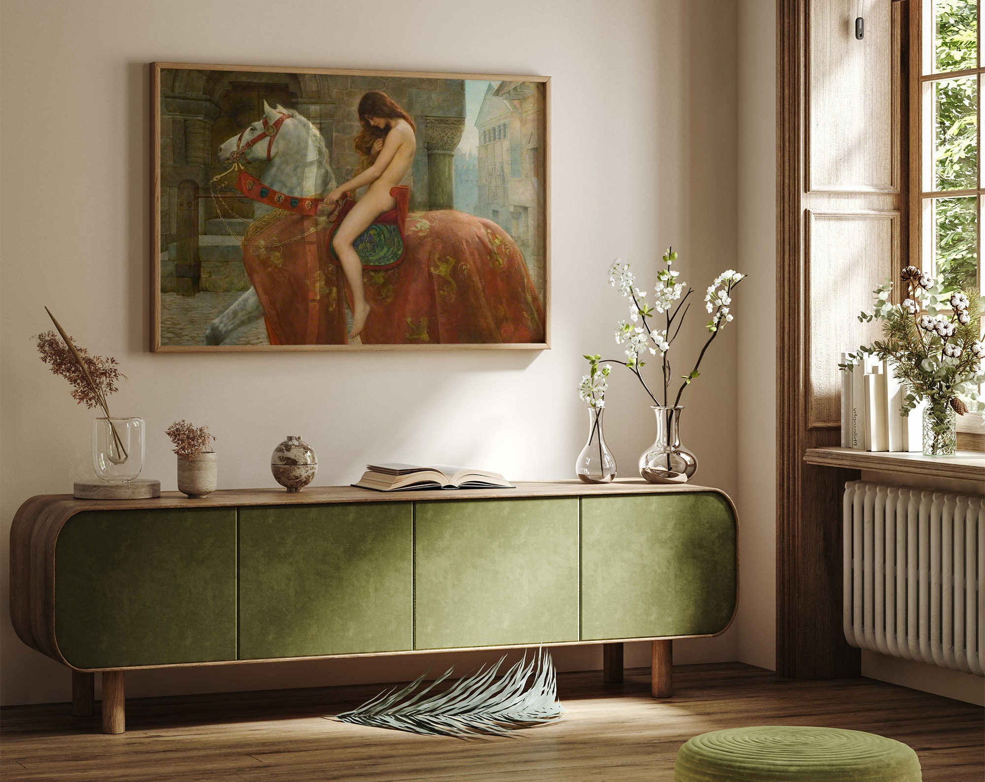 Lady Godiva Painting Poster, John Collier Art Print, Wall Art Decor ...