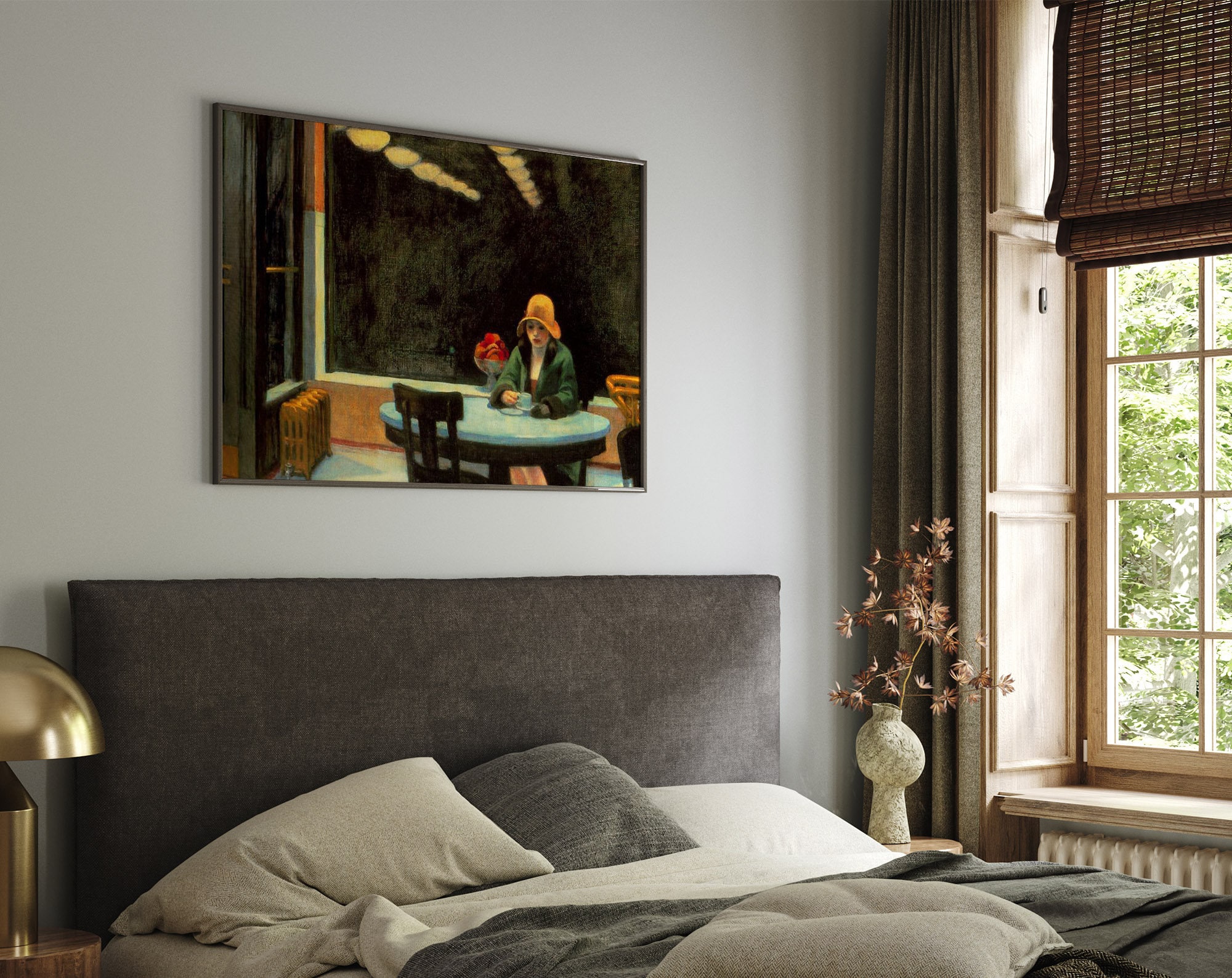 Edward Hopper Automat Poster, Realist Art, American Painter, Automat ...