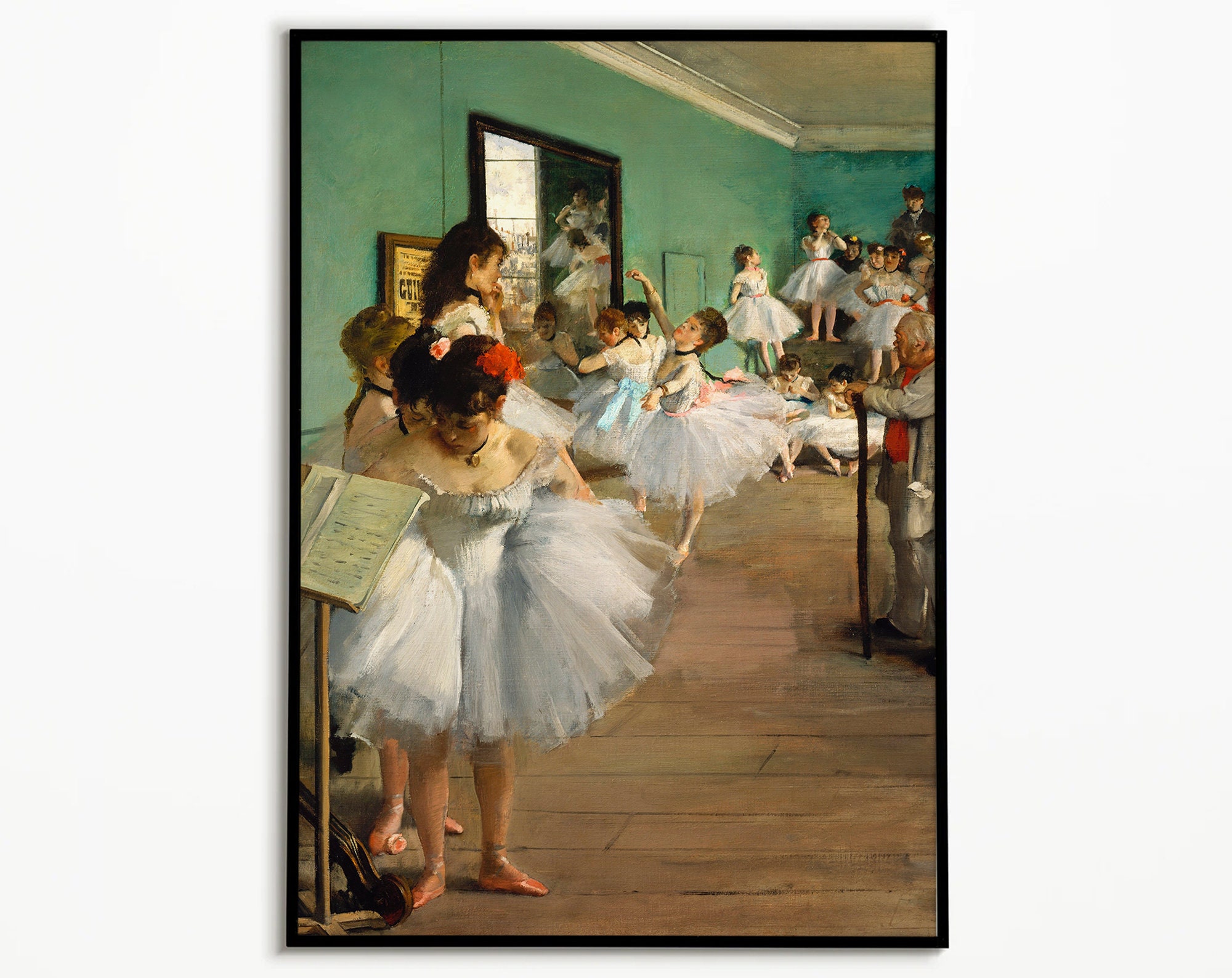 Edgar Degas Ballet Dance Class Poster, Ballet Dance Class Wall Decor ...