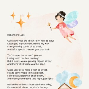 Tooth Fairy Letter PDF - Digital Download | Editable Tooth Fairy Letter ...