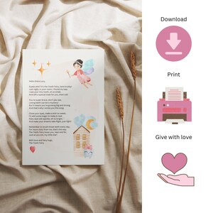 Tooth Fairy Letter PDF - Digital Download | Editable Tooth Fairy Letter ...