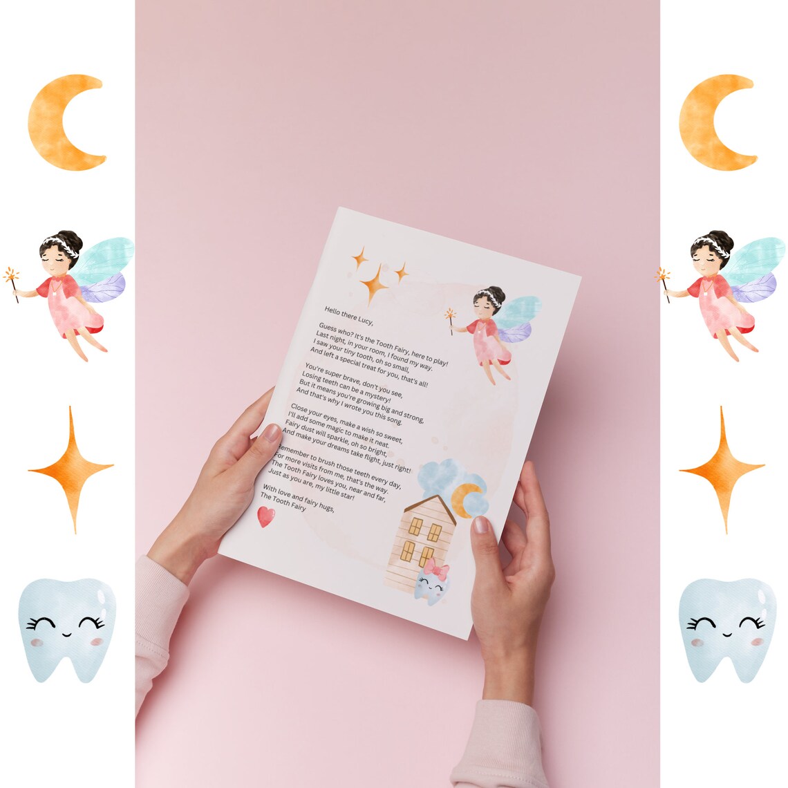 Tooth Fairy Letter PDF - Digital Download | Editable Tooth Fairy Letter ...