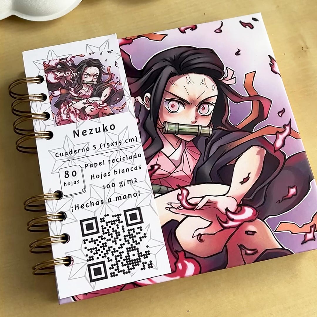 Demon Slayer Girls (nezuko, Mitsuri and Shinobu) Handmade Notebook (A5 ...