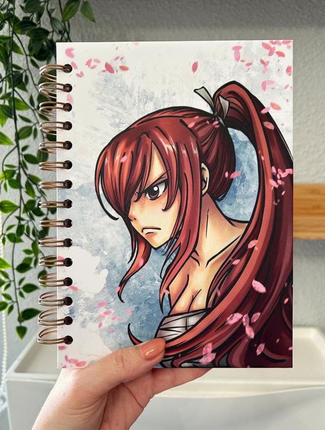 Erza Scarlet Handmade A5 Notebook 15 X 21 Cm 80 White Sheets of ...