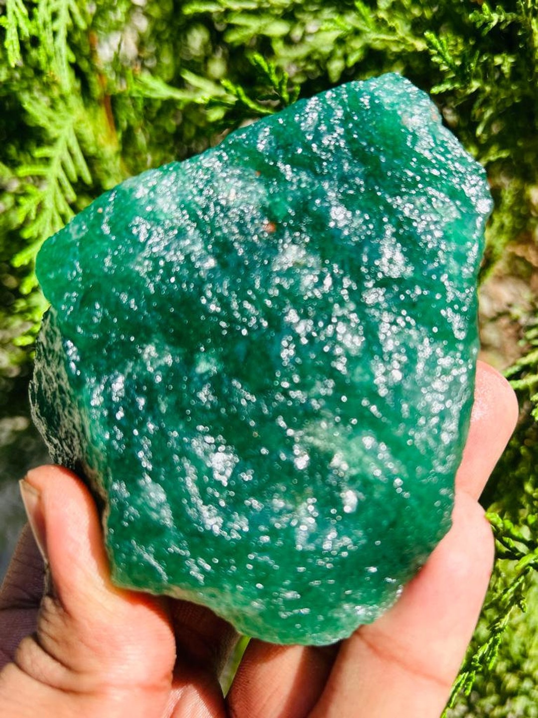 Green Aventurine Raw Rough Natural Healing Jewelery Making - Etsy