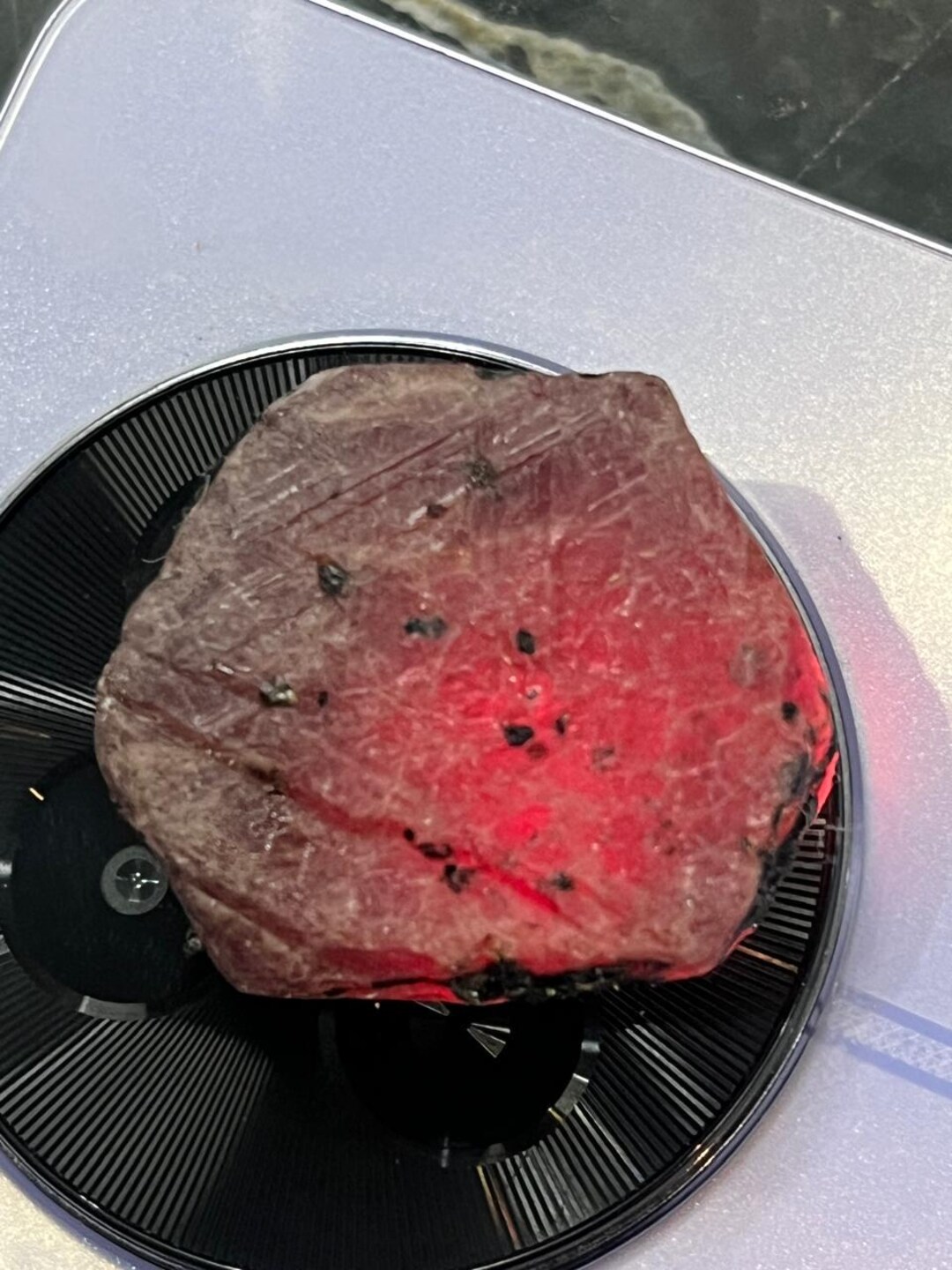 Ruby Raw Crystal-recorde Keeper Purp;e Amazing Tringal Formation With ...