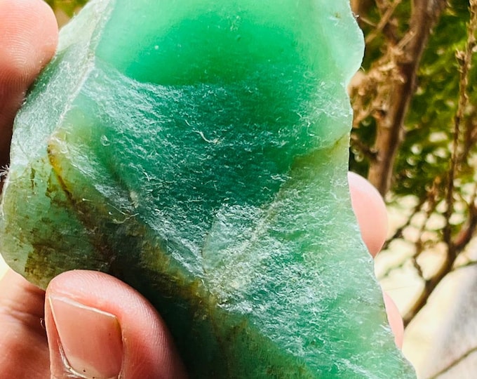 Natural Jade Raw , Beutiful Rough Jade Natural Jade Specimen Healings ...