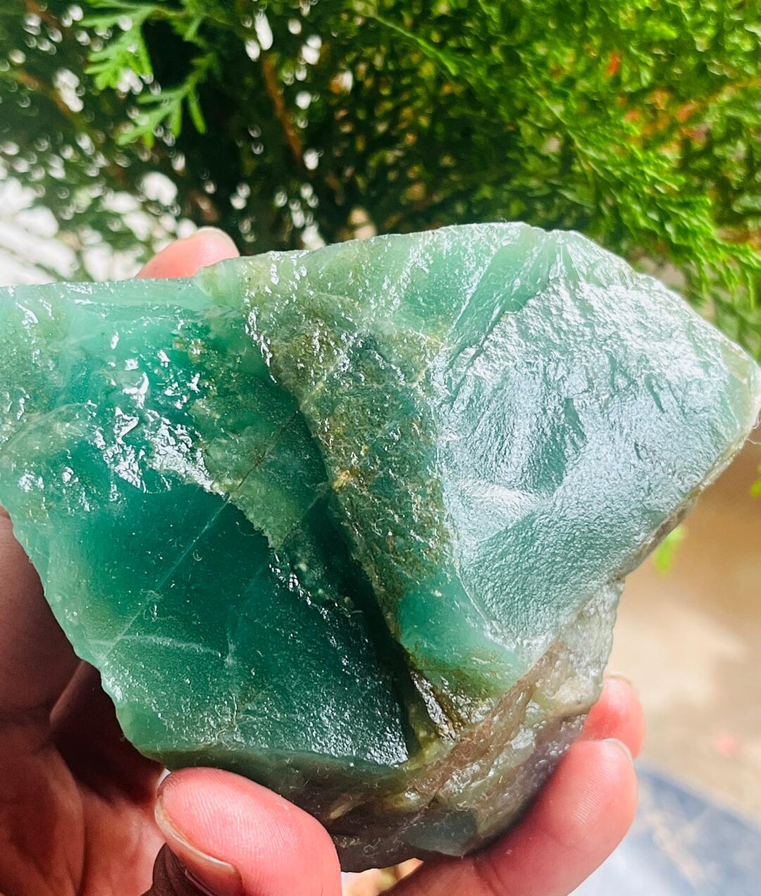 Natural Jade Raw , Beutiful Rough Jade Natural Jade Specimen Healings ...