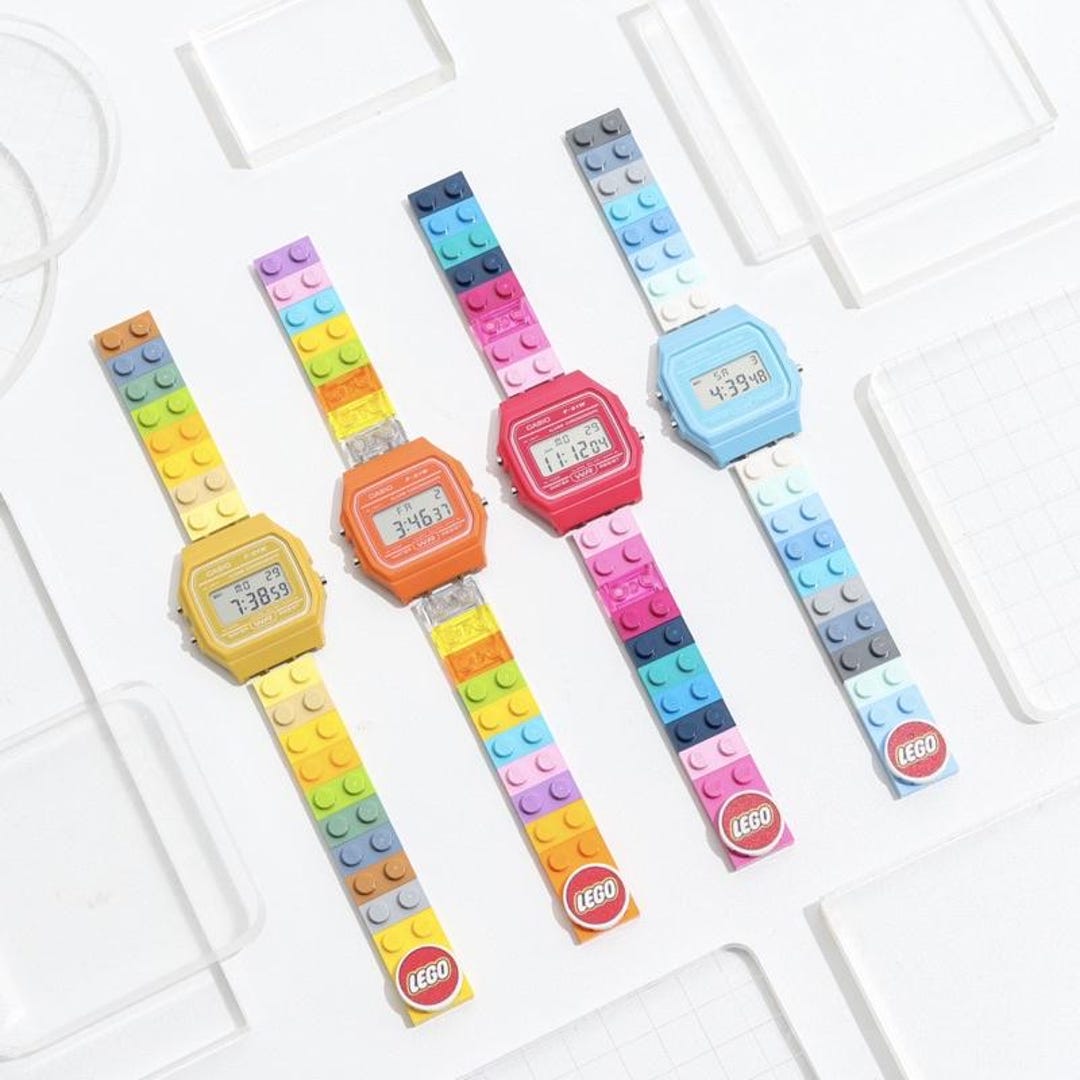 Lego Watch CASIO F-91WC With LEGO Strap Apck - Etsy