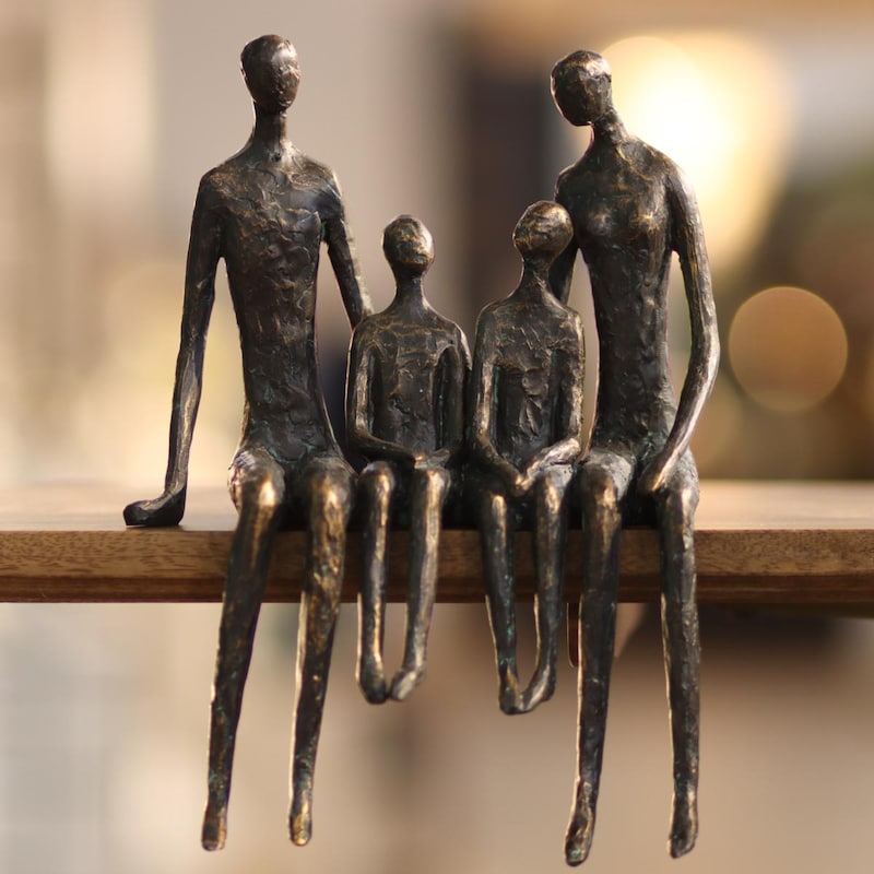 Family Bronze Sculpture - Etsy