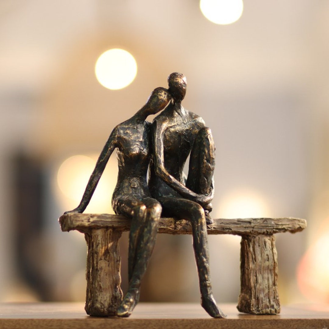 Enchanting Lovers' Embrace Sculpture - Etsy UK
