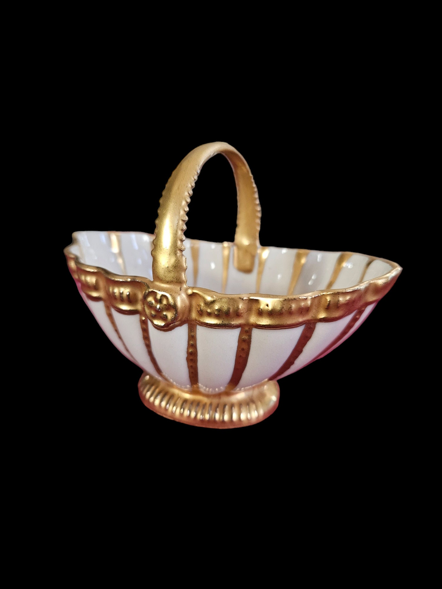 Adorable Vintage Royal Crown China Basket - Etsy