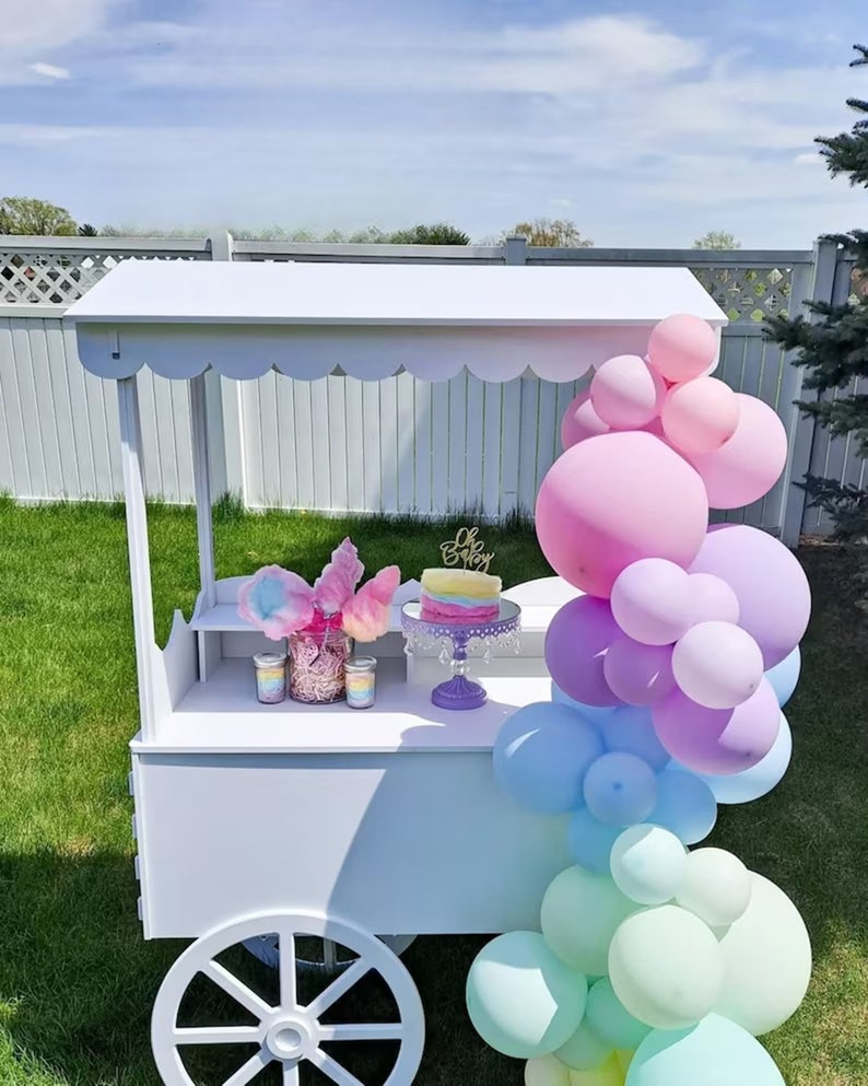 Wooden Candy Cart, Engagement Party Decoration, Cake Stand, Mini Bar ...