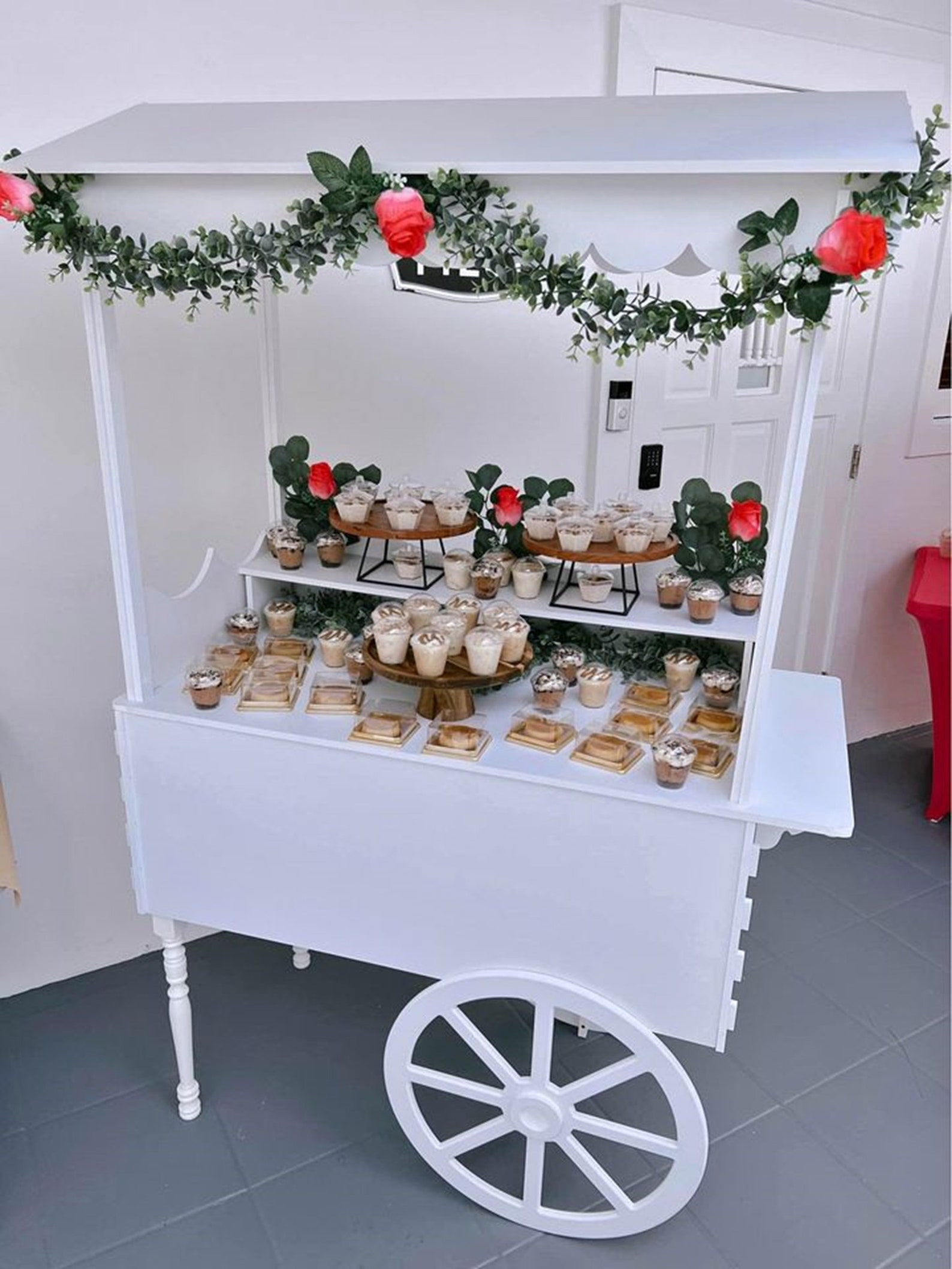Wooden Candy Cart, Engagement Party Decoration, Cake Stand, Mini Bar ...