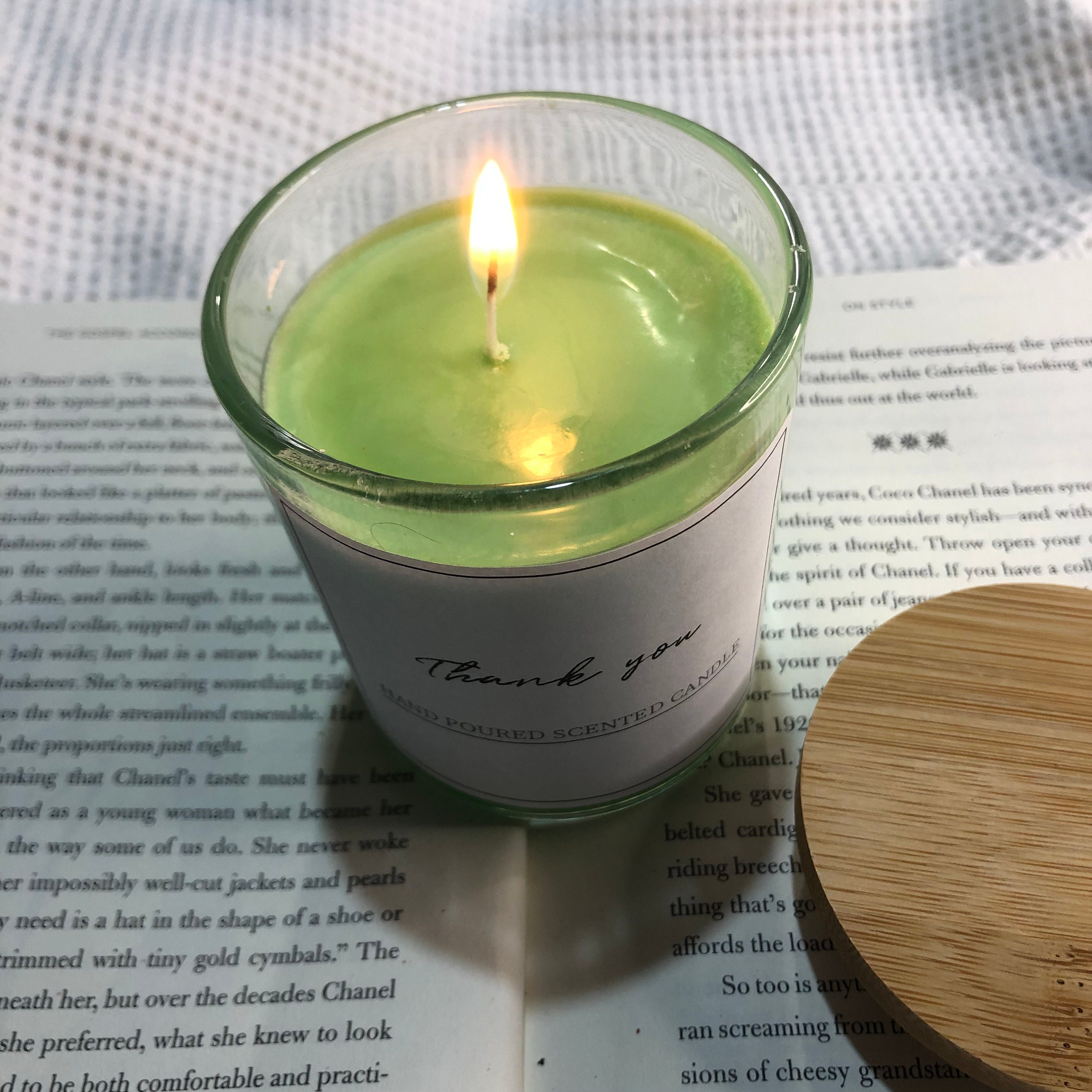 Green Apple Scented Container Candle 370g Gift Home Decor - Etsy