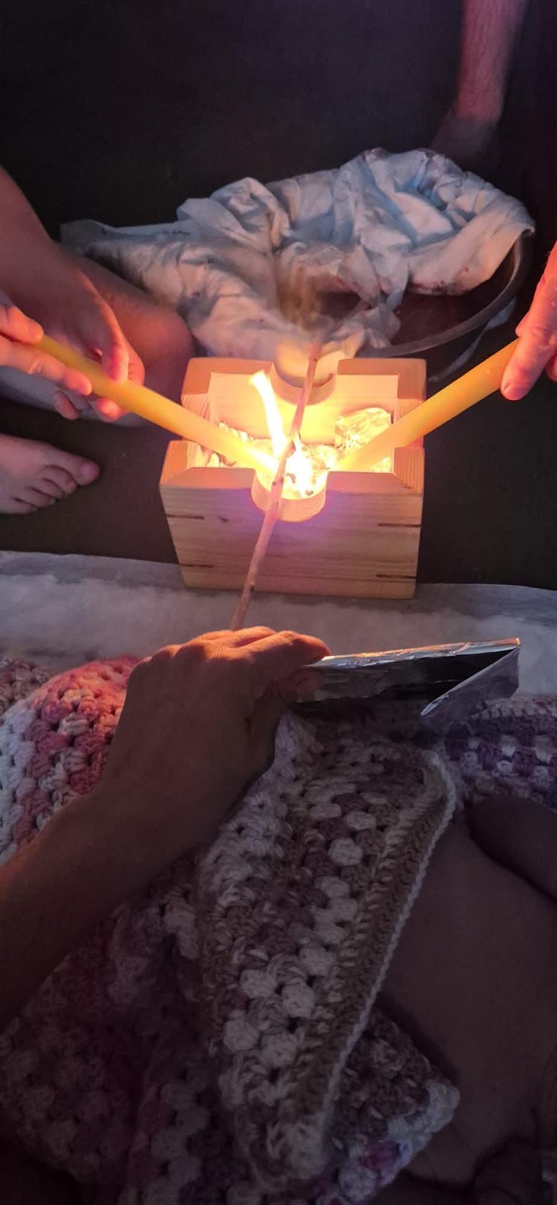 Ceremonial Umbilical Cord Burning Box - Etsy