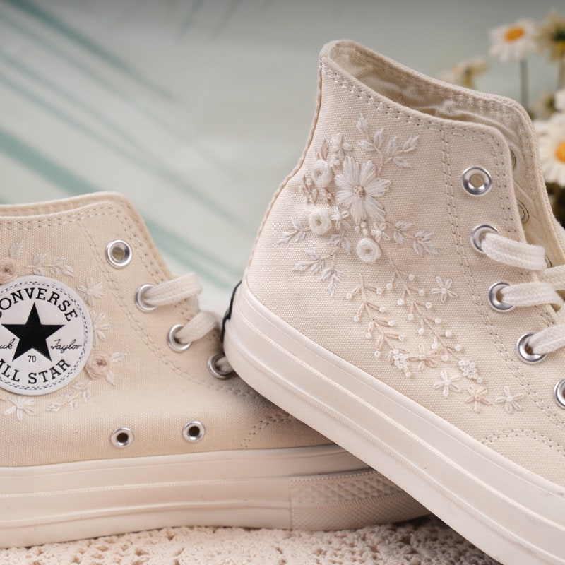 Floral Converse - Etsy