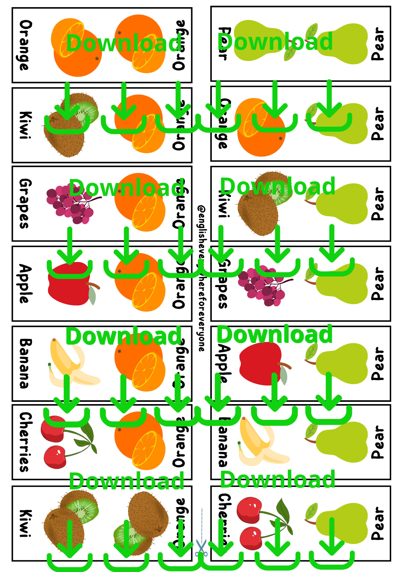 Domino - Fruits - Etsy