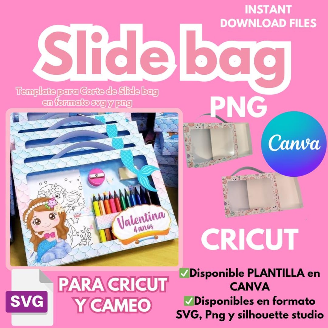 Slide Bag, Cutting Template for a Briefcase-shaped Box, SVG Format - Etsy