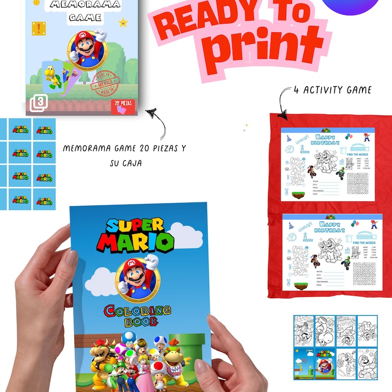 Caja mario bros - Etsy México